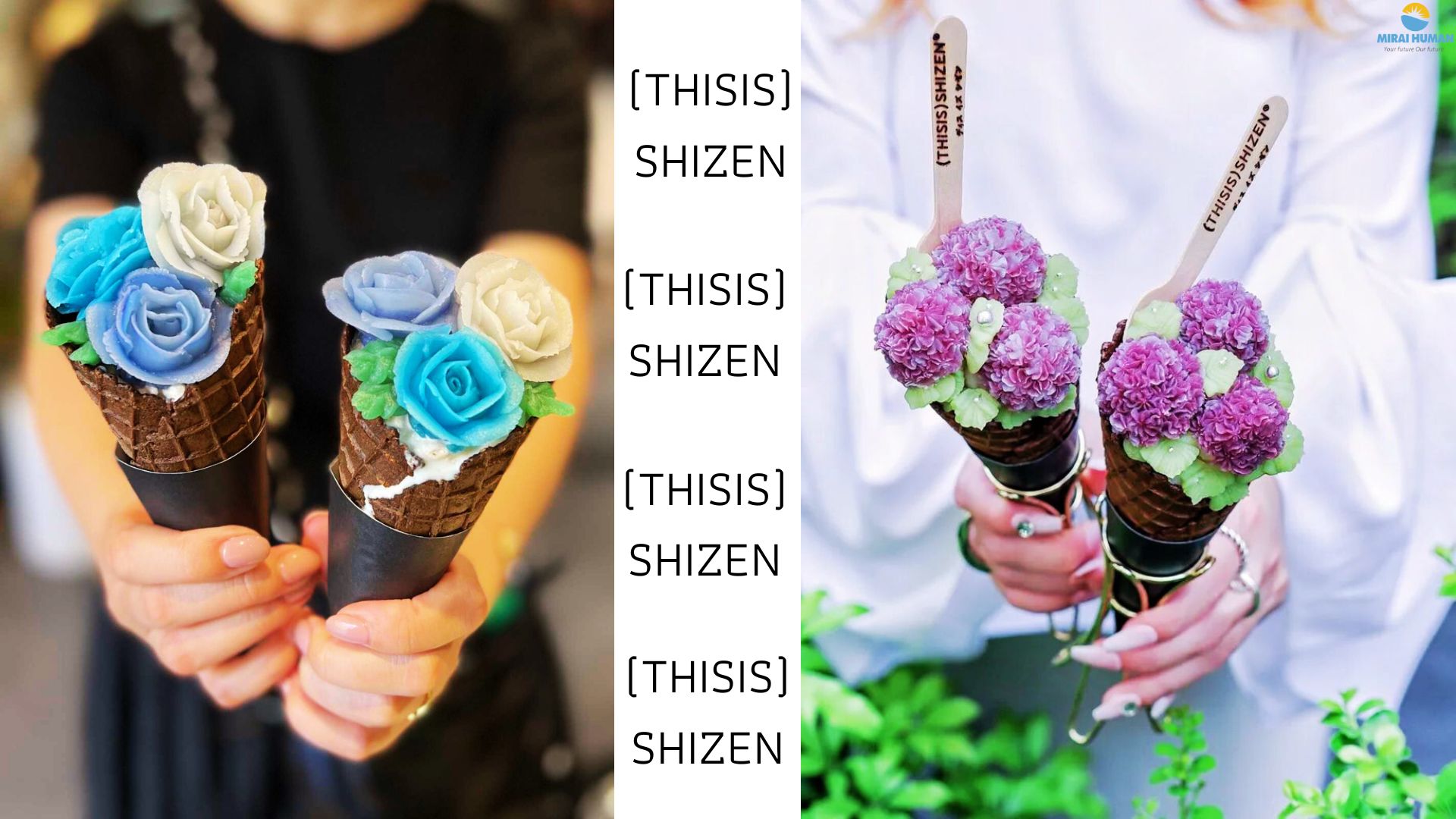 (THISIS)SHIZEN - Tiệm cafe với những bó hoa kem tuyệt đẹp