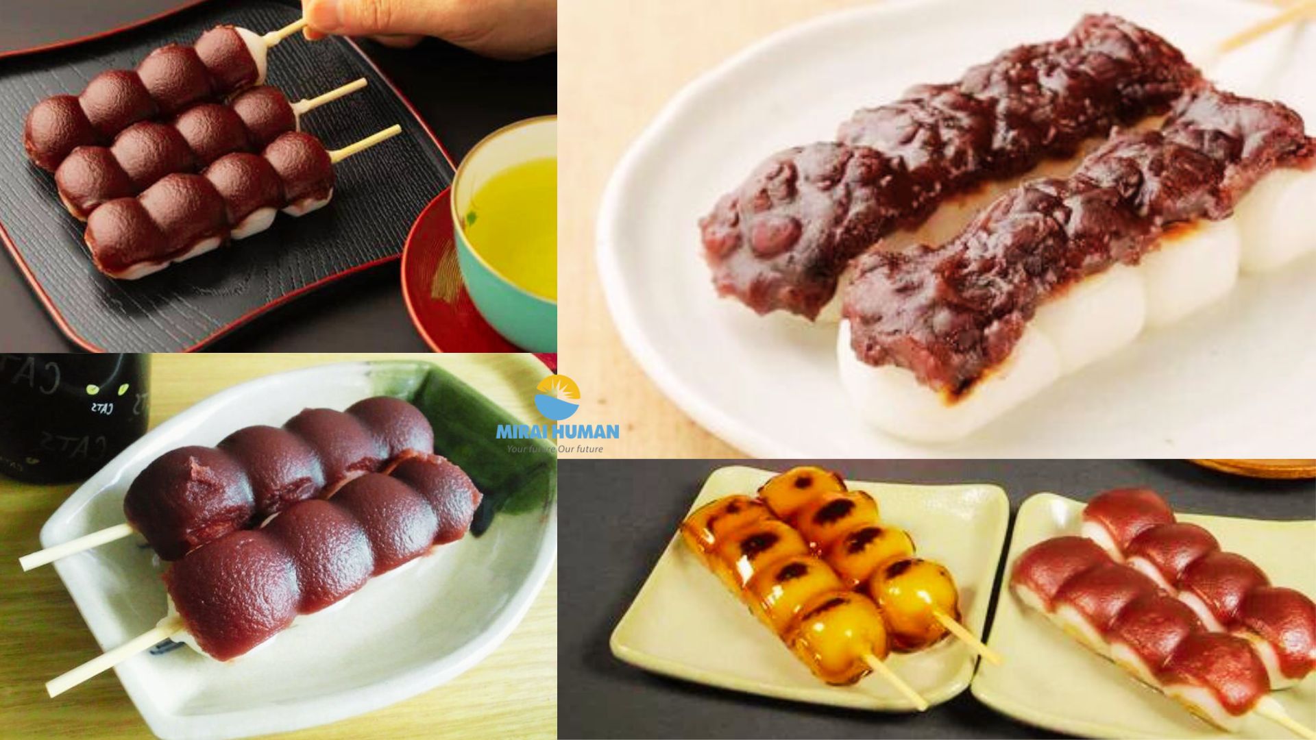 Các loại dango Nhật Bản